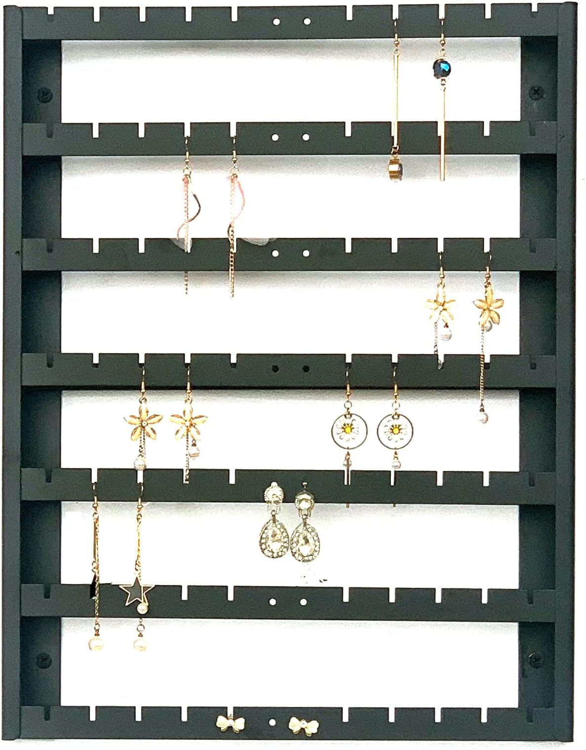Amazon.com: Codant Earring Holder Organizer,7 Layer Wall Mounted Ear ...