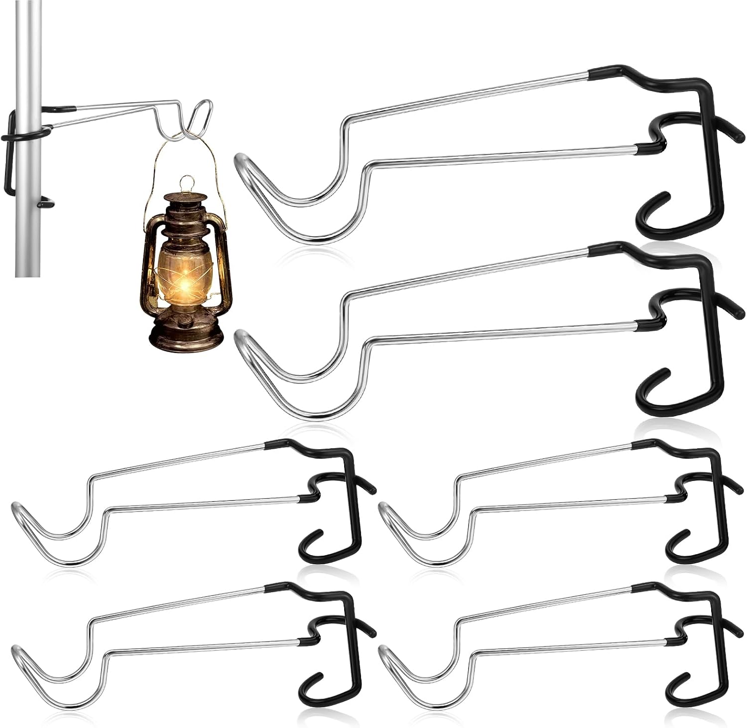 Amazon.com : Afcabakila 6 Pack Camping Lantern Hook Hangers 10" Outdoor ...