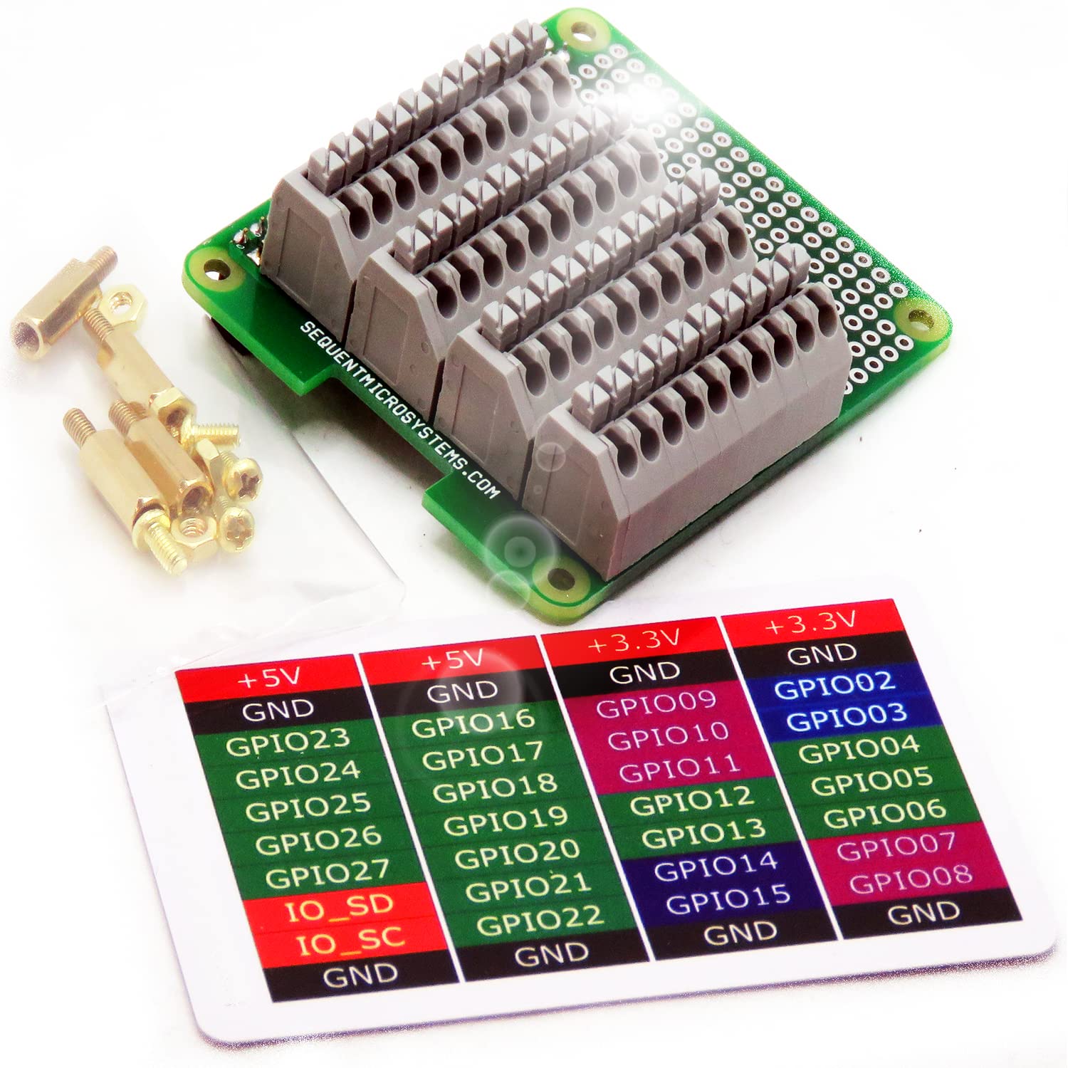 Amazon.com: GPIO Breakout Board Header Extender, no Screw Terminal Expansion Block HAT Module ...