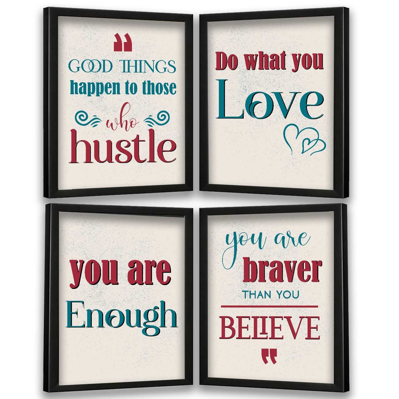 Quotes Wall Paintings with Frame - Modern Art Wall Paintings for Living ...