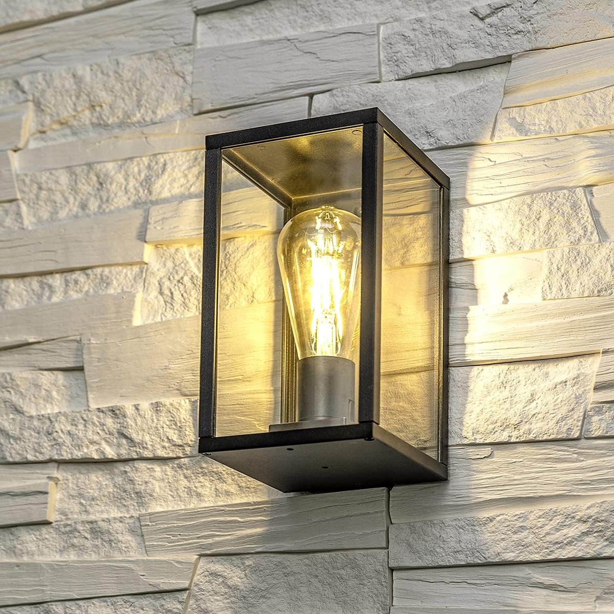 CGC Lighting Aluminium Contemporary Outdoor Outside Wall Light Garden ...