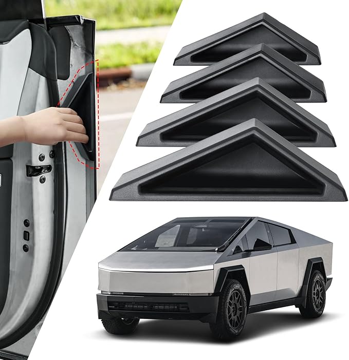 Amazon.com: ESVNE Anti-Fingerprint Door Handles Set for Tesla ...