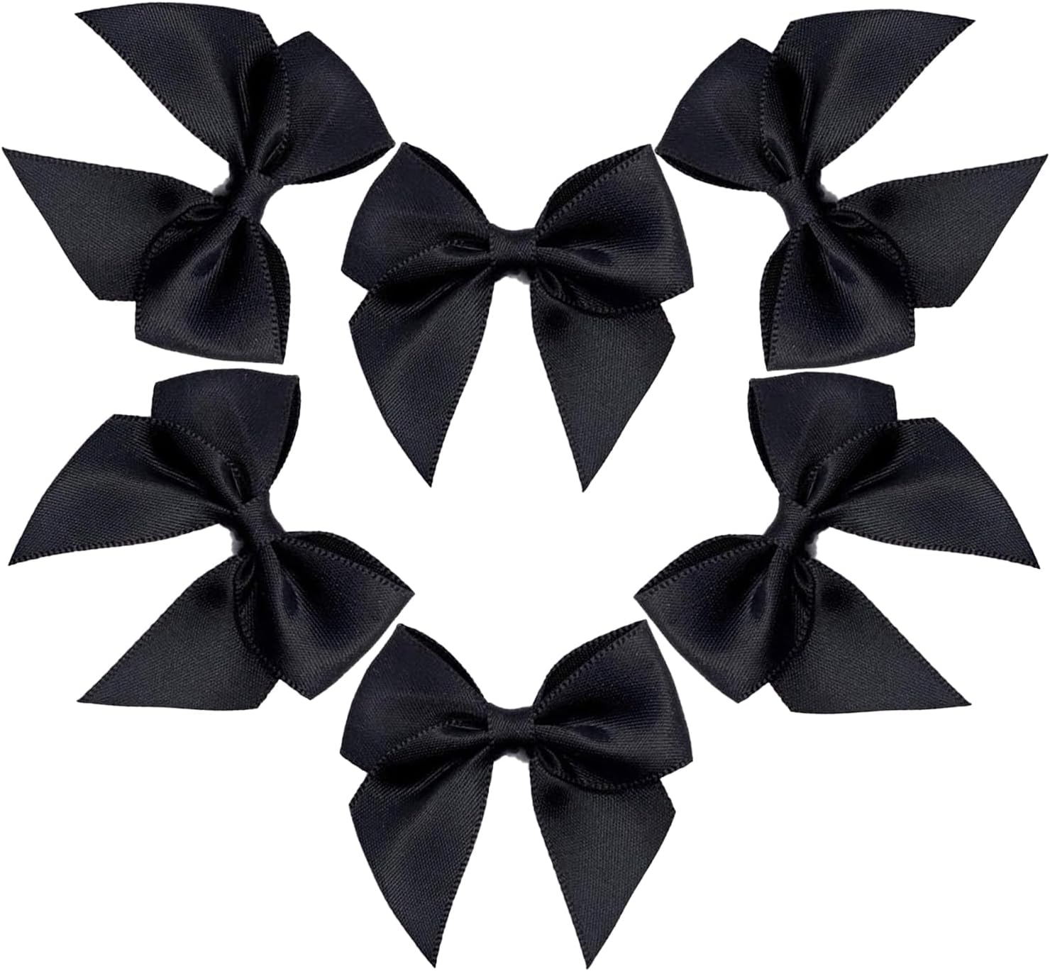 Amazon.com: Mini Satin Ribbon Bows with Sticky Tabs,25pcs Black Little ...
