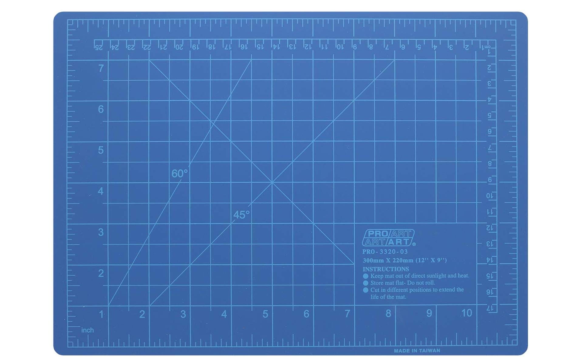 Amazon.com: PRO ART 8-1/2-Inch by 11-1/2-Inch Graphic Cutting Mat, Blue