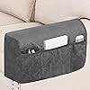 Amazon.com: ANARACHON Leather Look Couch Arm Covers Set of 2 Armrest ...