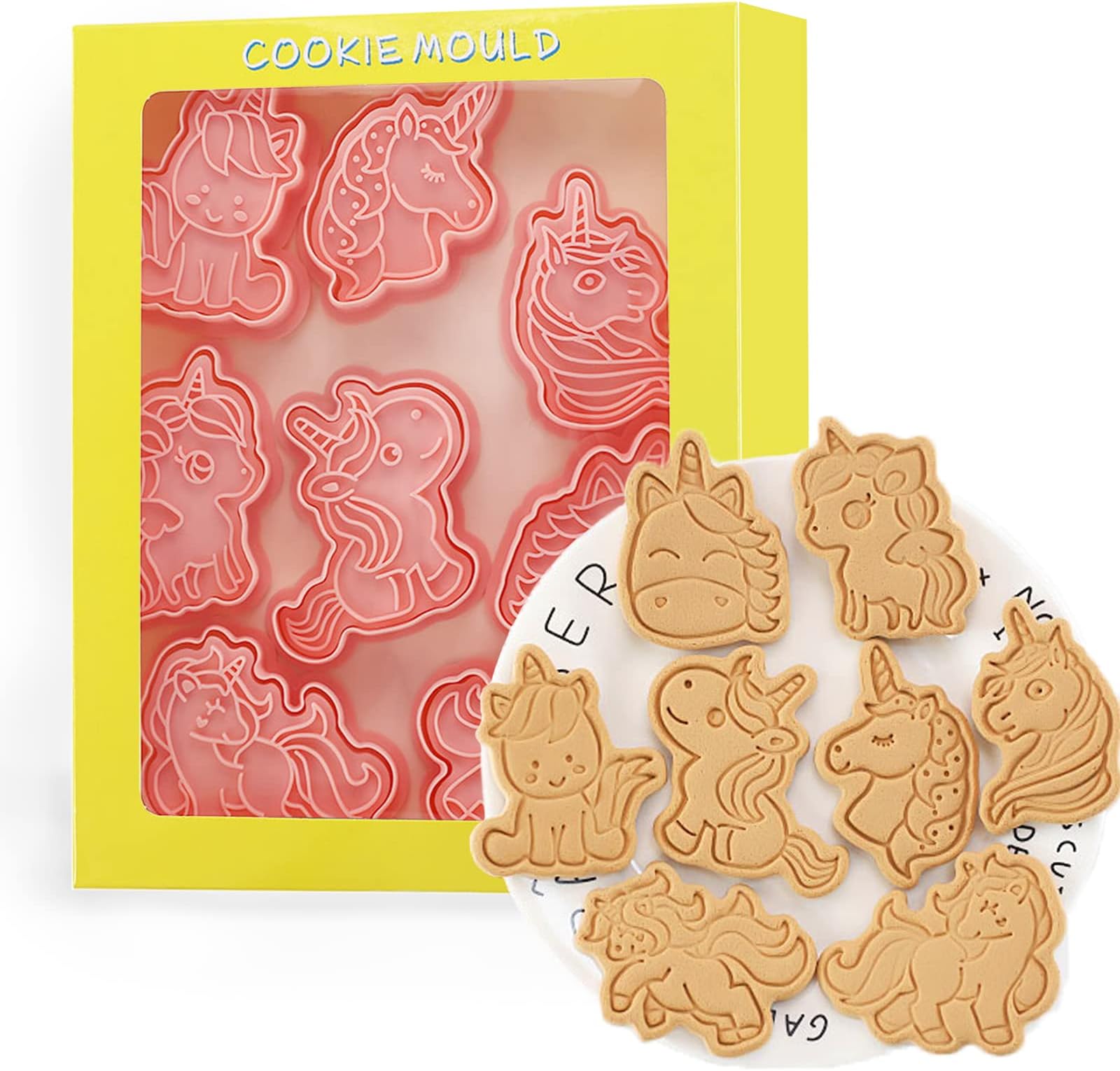 Amazon.com: Prancing Unicorn Cookie Cutter, Premium Food-Grade ...