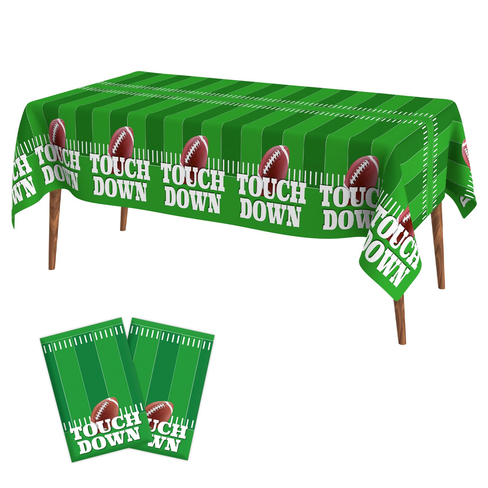 Amazon.com: Football Tablecloth, Football Party Decorations 2 PCS ...