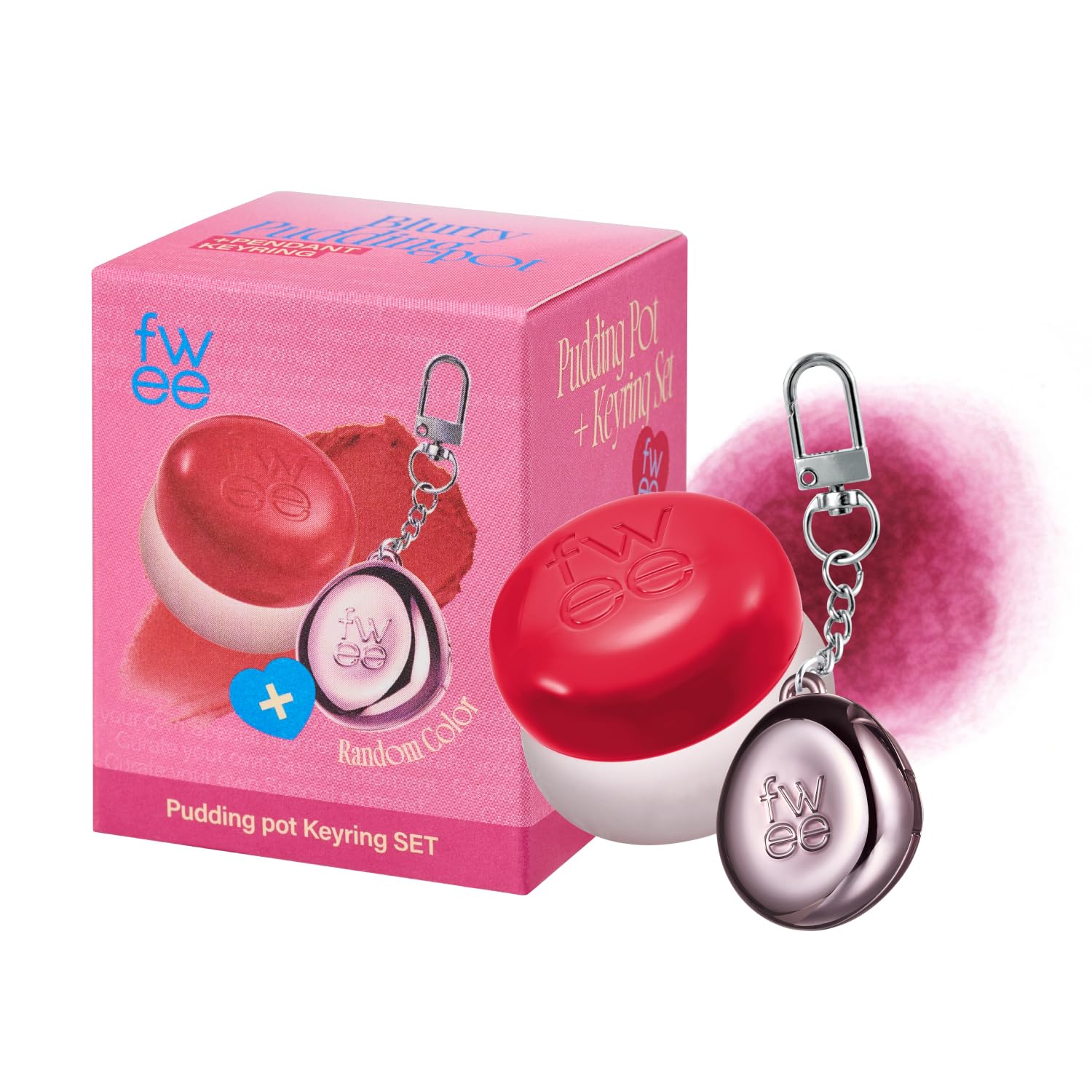 Amazon.com: fwee Blurry Pudding Pot + Keychain SET | Airbrushed Blush ...