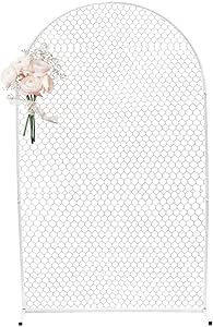 Wedding Arch Mesh Wall Stand Arch Metal Backdrop Wedding Event Party ...