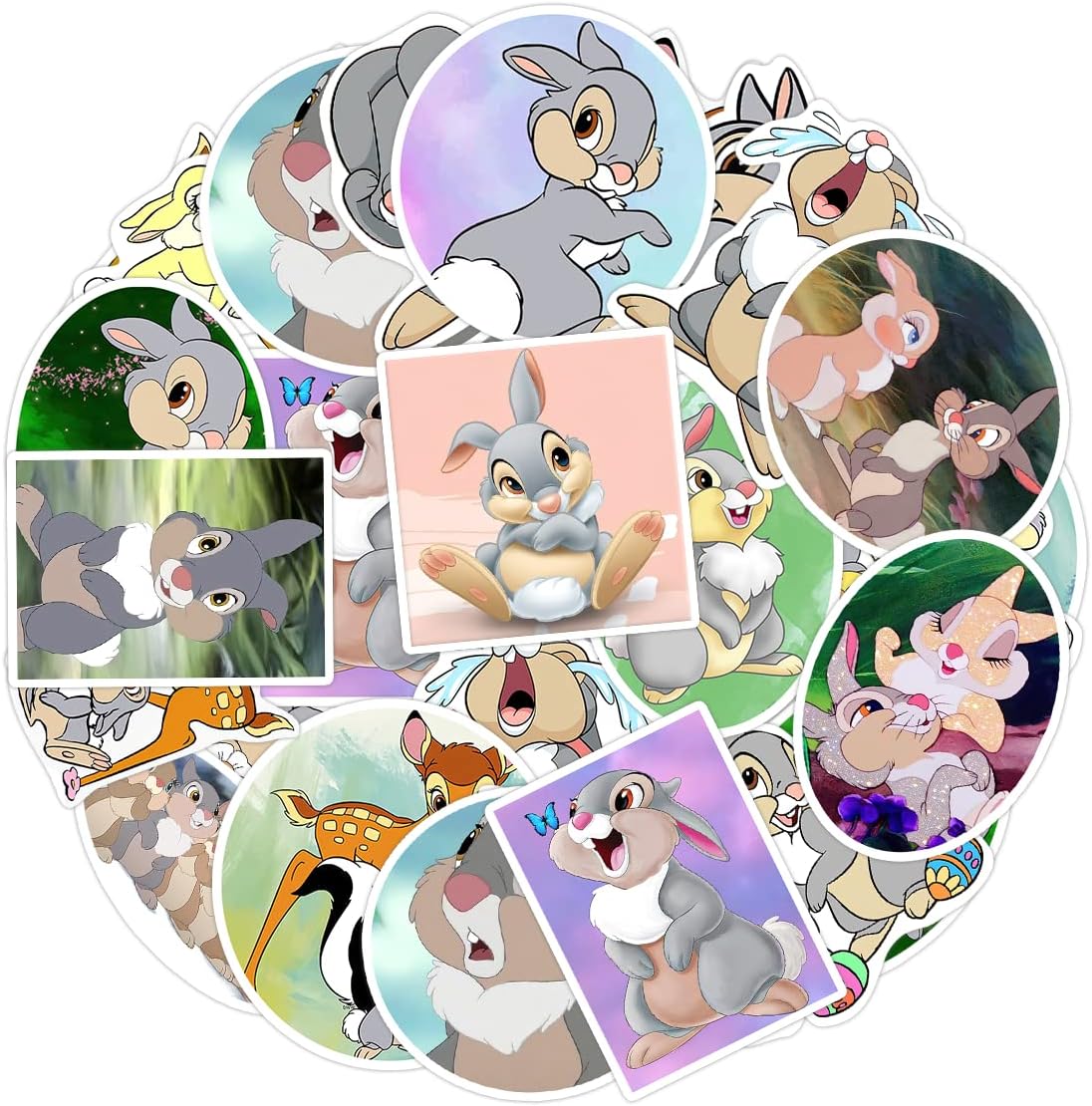 Amazon.com: Stickers Pack 20 Pcs Thumper Waterproof Vinyl Colorful ...