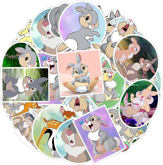 Amazon.com: Stickers Pack 20 Pcs Thumper Waterproof Vinyl Colorful ...