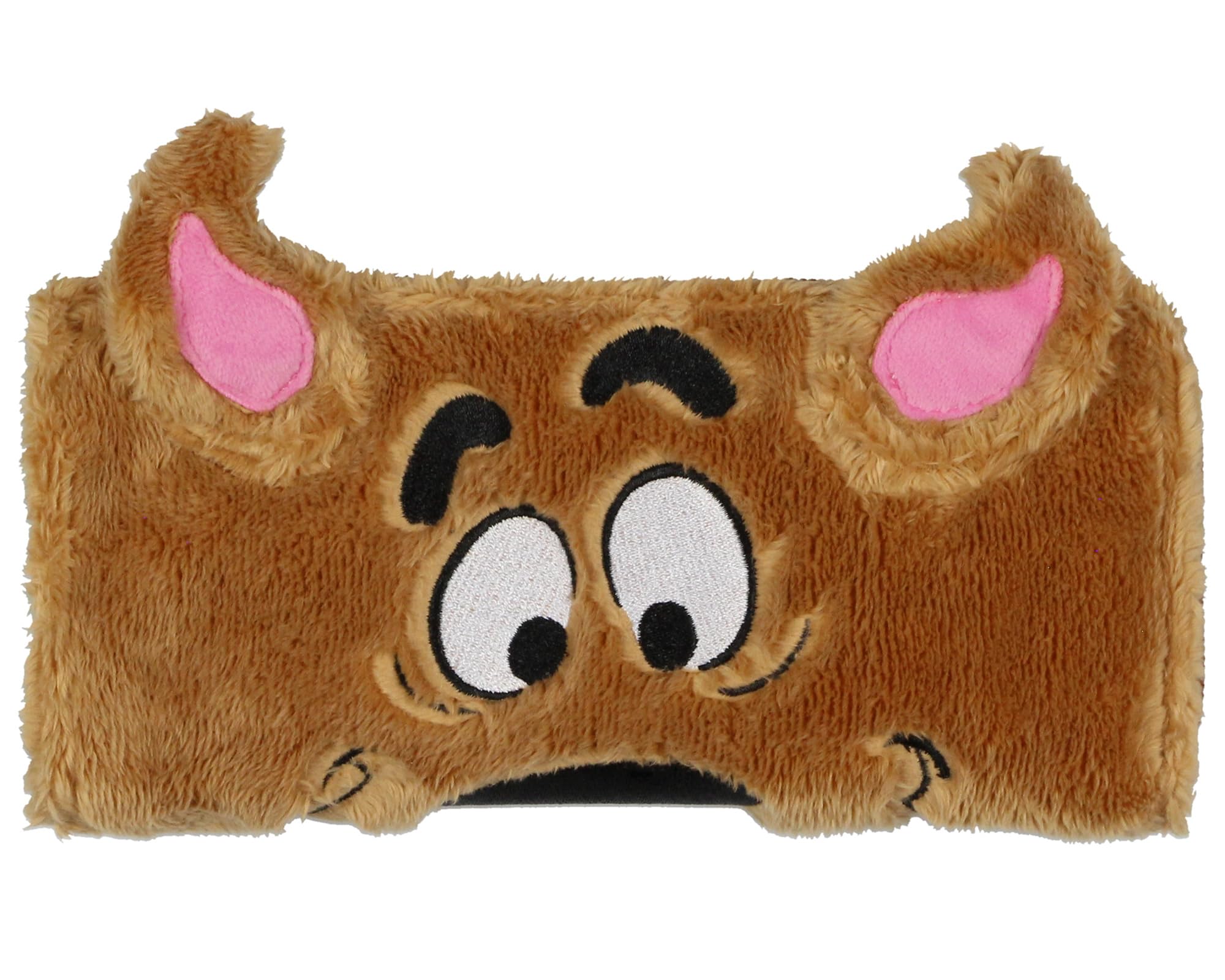 Scooby Doo! Cartoon 3-D Ears Fuzzy Scooby Quarter Zip Travel Wallet at ...