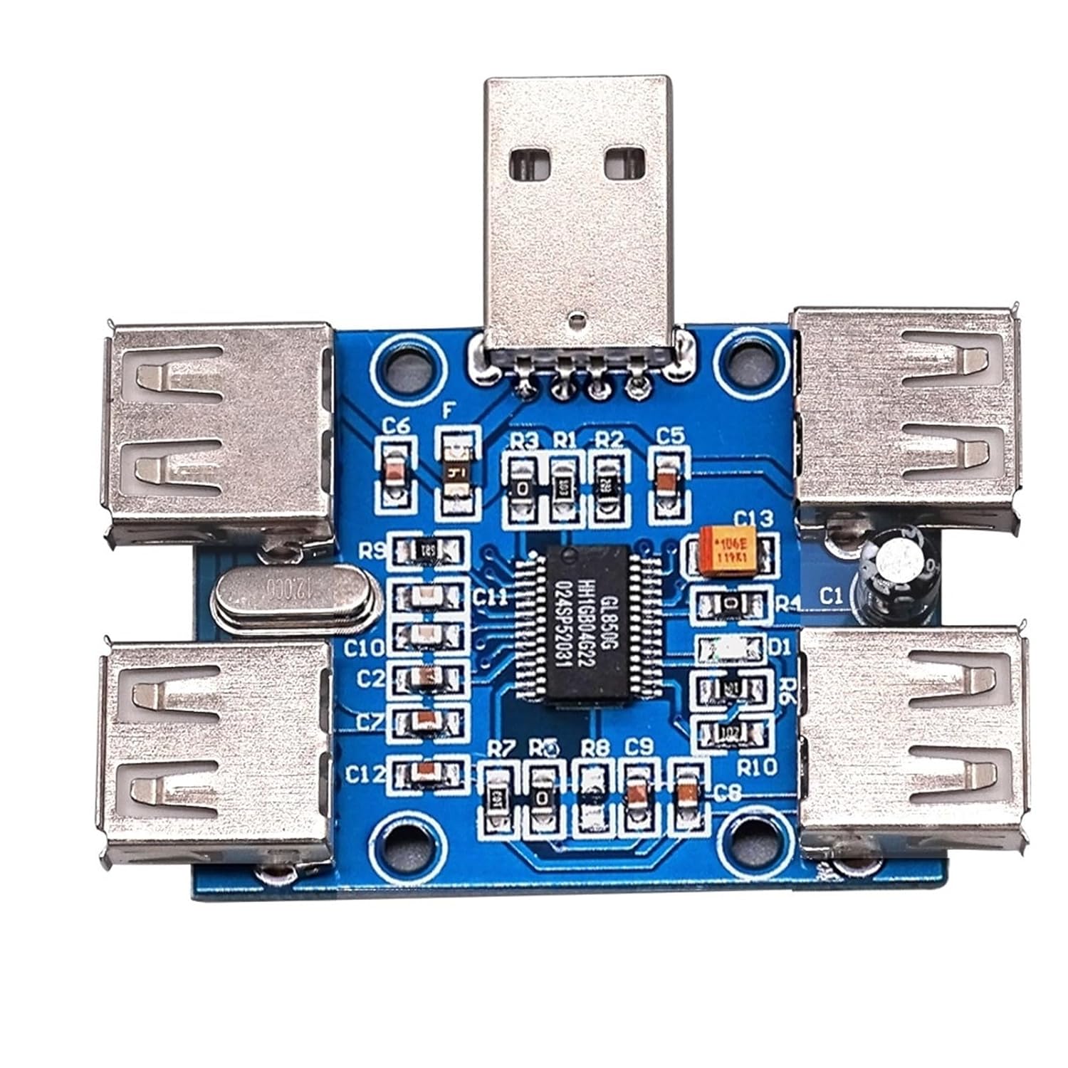 Amazon.com: 10pcs DC 5V USB HUB USB2.0 Hub Concentrator 4-Female USB ...