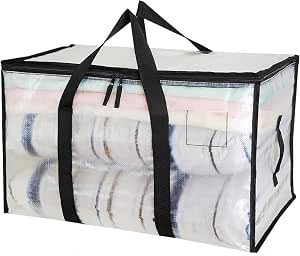 Amazon.com: Altsuceser Open-top Storage Bag for Moving Needs Clear Bags ...