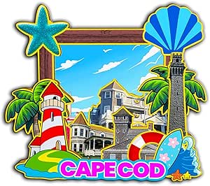 Amazon.com: Cape Cod Massachusette USA Magnet Fridge Magnet Wooden 3D ...