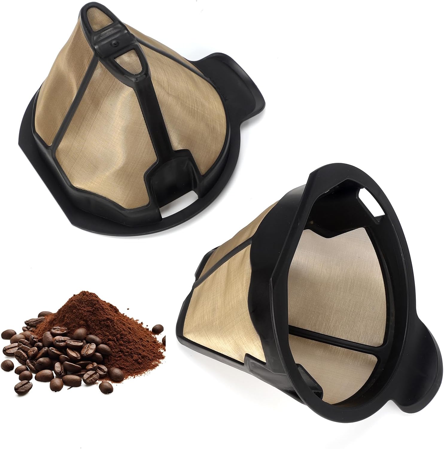 Amazon.com: Reusable Coffee Permanent Filters Cone Replacement Coffee ...