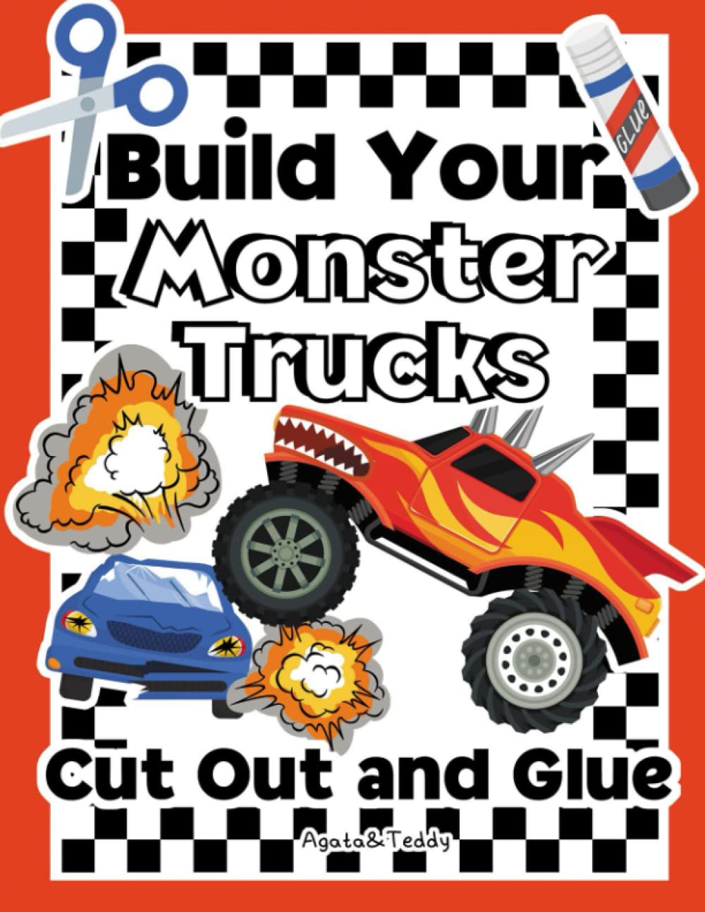 Build Monster Trucks: Cutting Skills Activity Book for Boys | Cut and ...