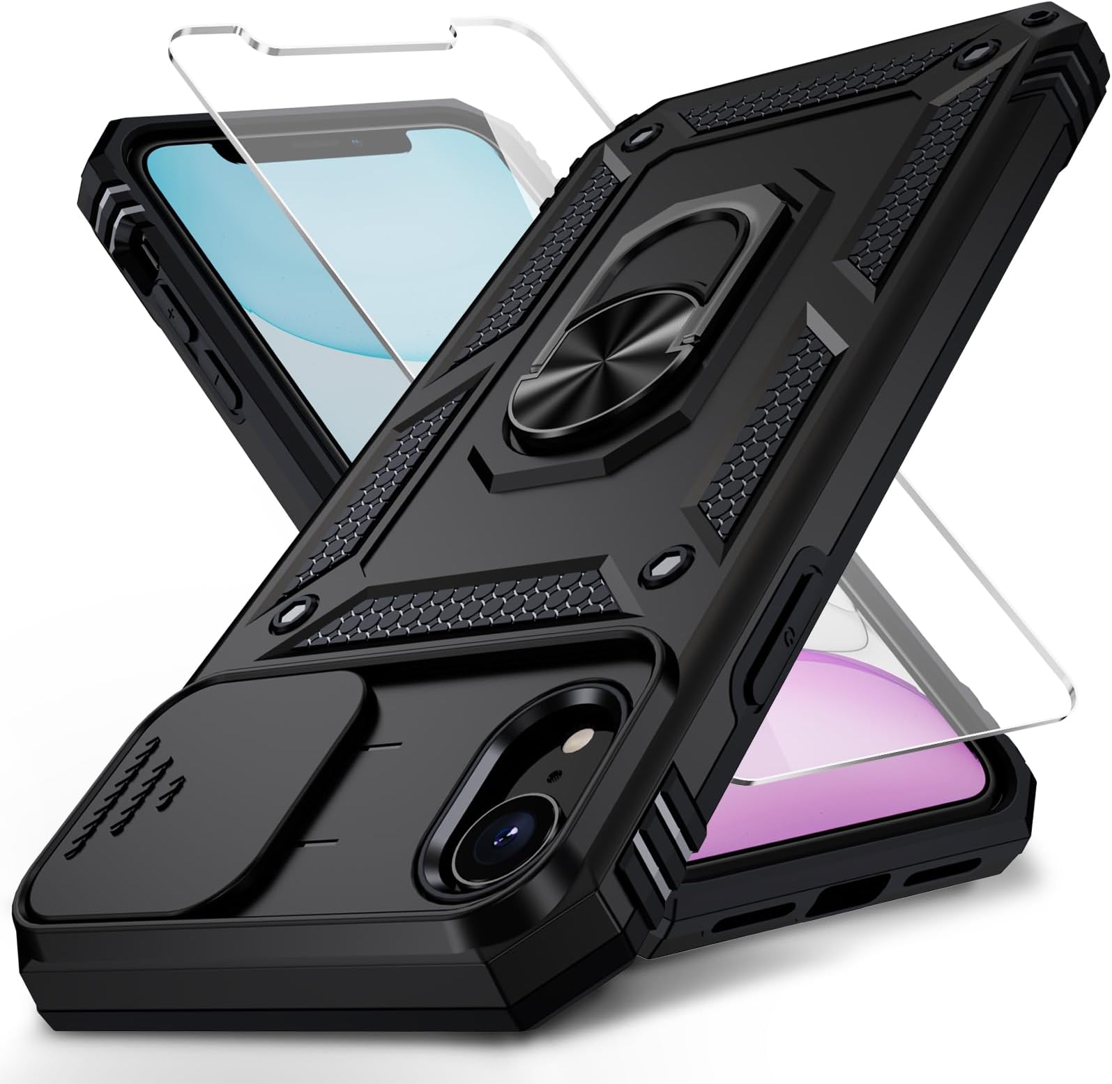 Amazon.com: Weycolor for iPhone XR Case with Camera Lens Cover, HD ...