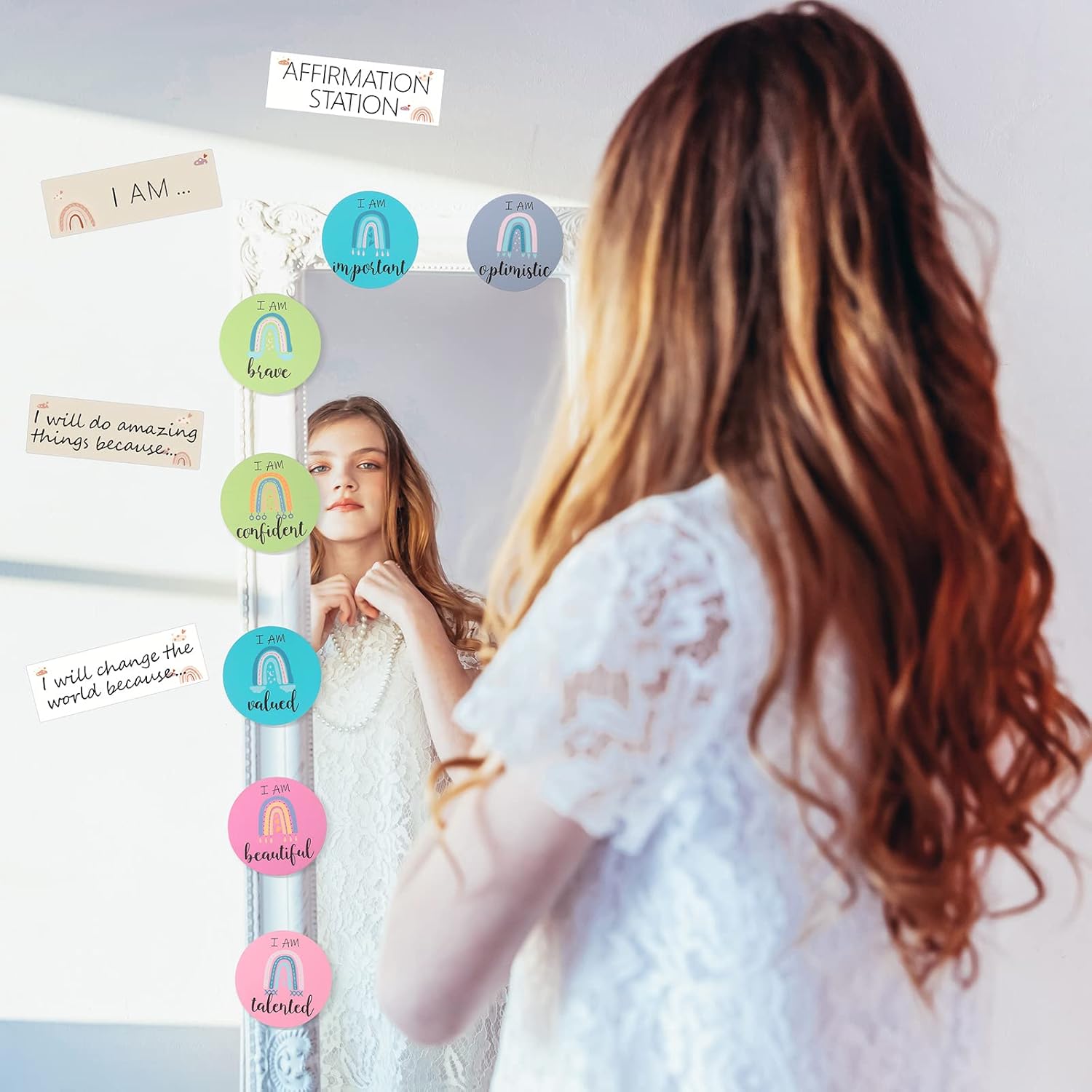 Buy 22 Pieces 4 Inch Positive Affirmation Chips Calming Corner ...