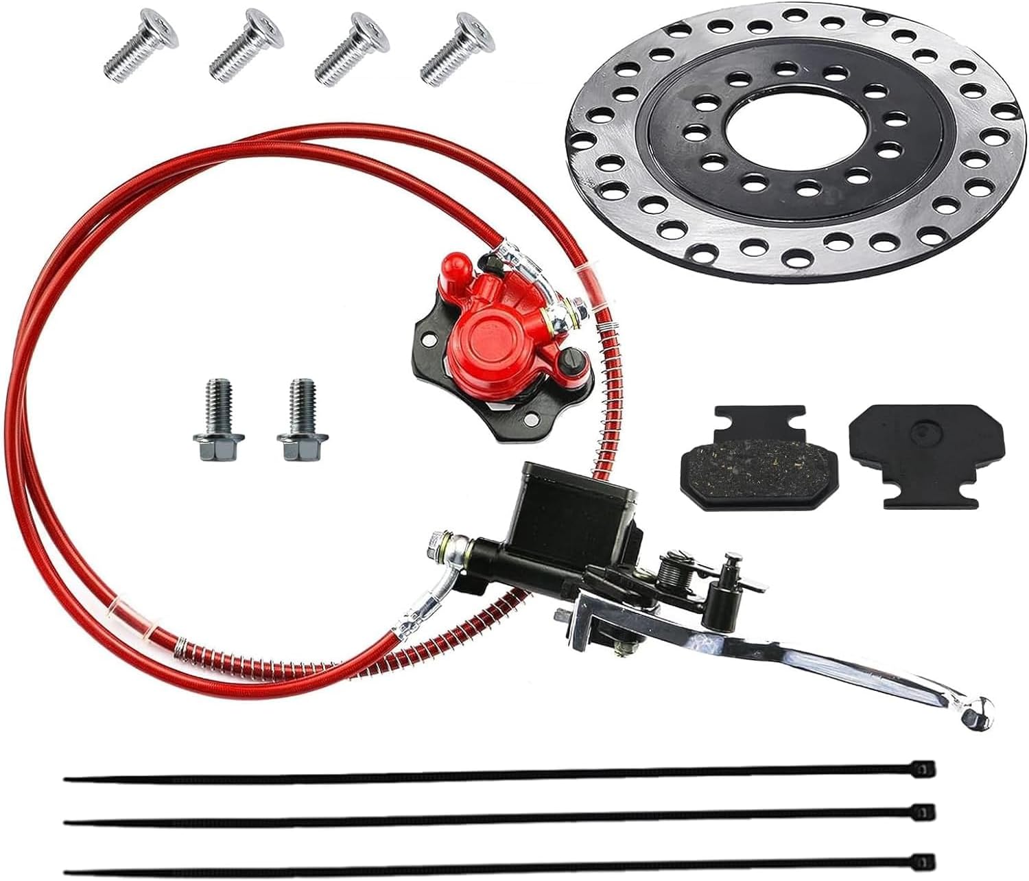 Amazon.com: PRO BAT Rear Hydraulic Disc Brake Caliper System ATV Quad ...