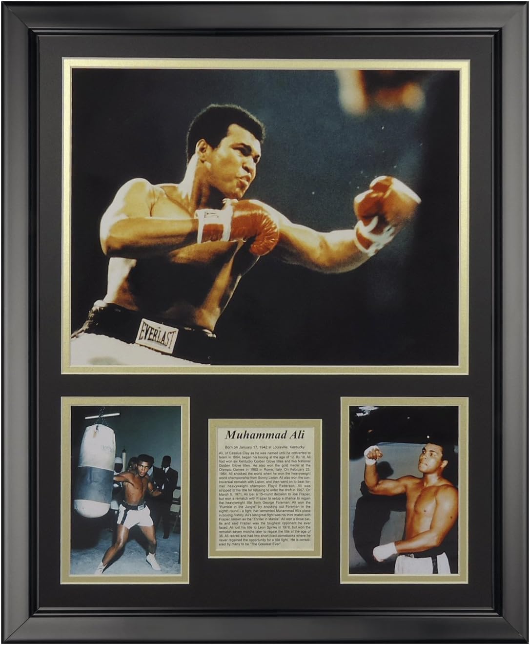 Amazon.com: Legends Never Die Muhammad Ali Framed Photo Collage, 16" x ...