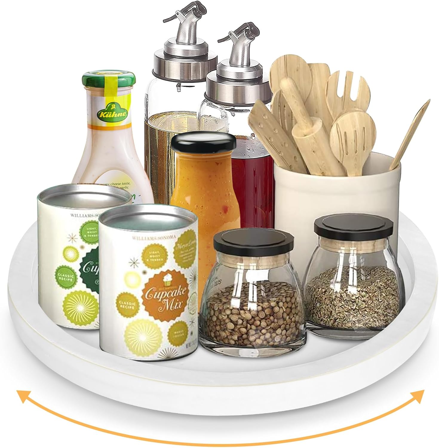 Amazon.com - Luneodoki Lazy Susan Turntable Organizer for Countertop ...