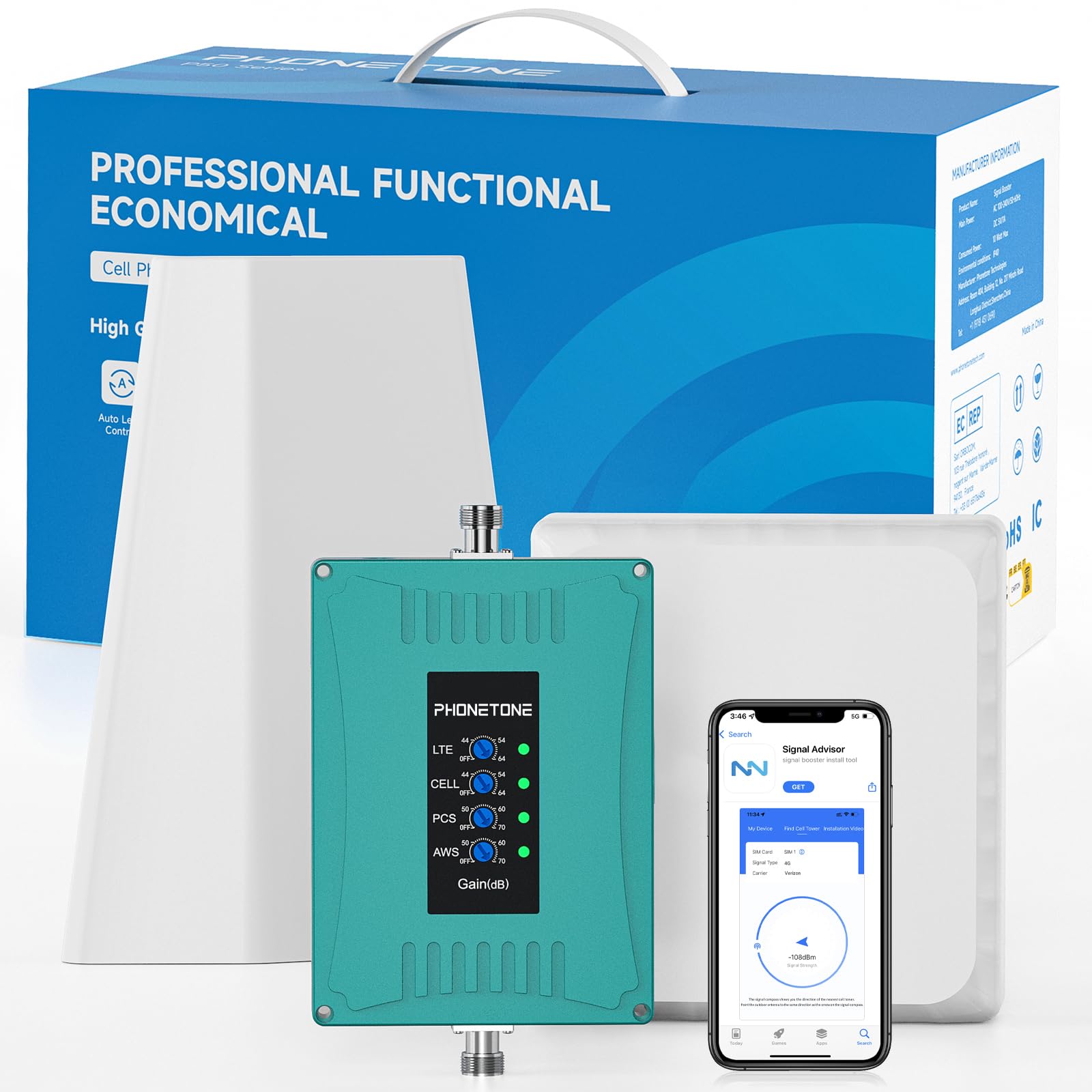 Amazon.com: Cell Phone Signal Booster for House | Up to 5,500 sq ft ...