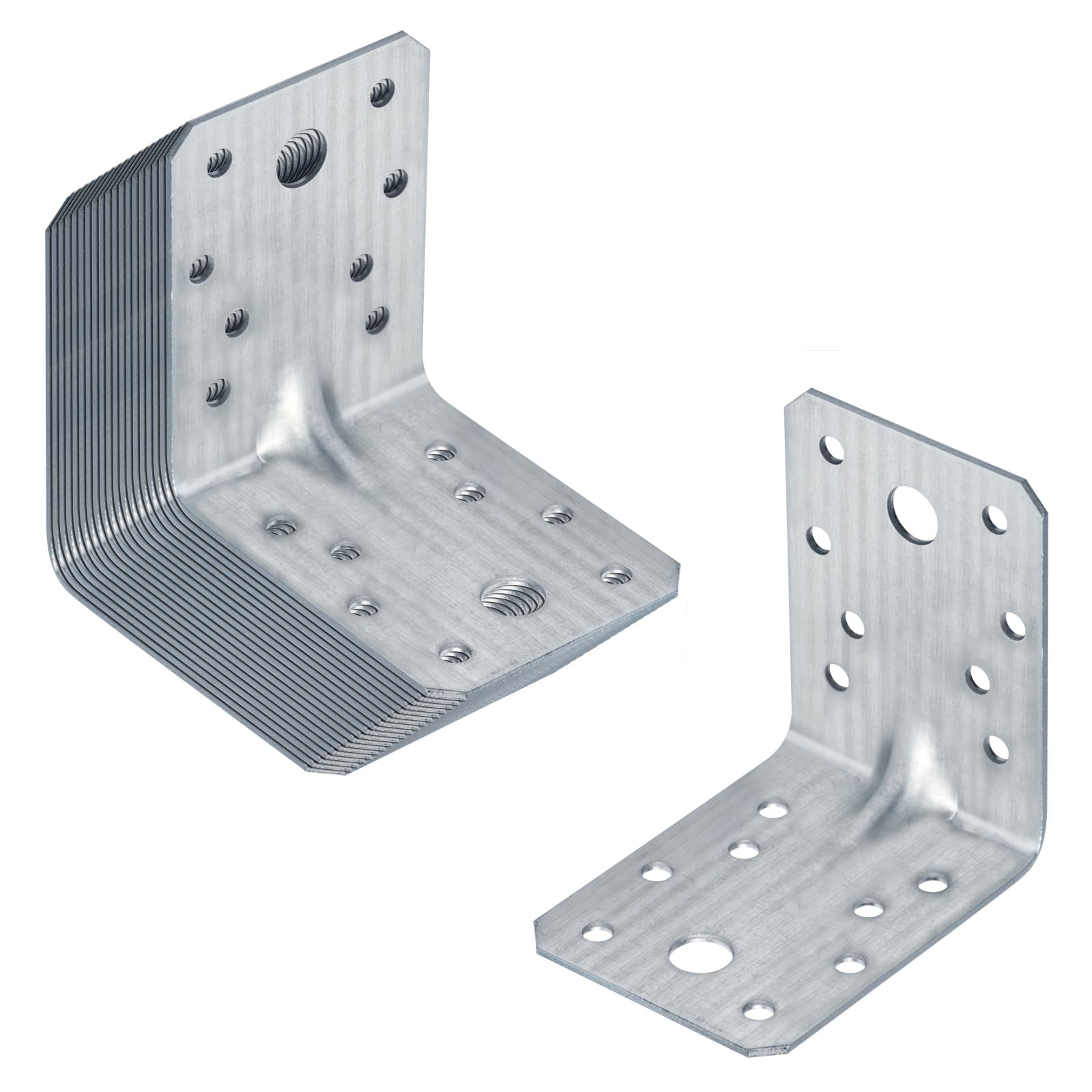 Amazon.com: heneng 20 Pcs L Right Angle Brackets with Reinforcing Rib ...