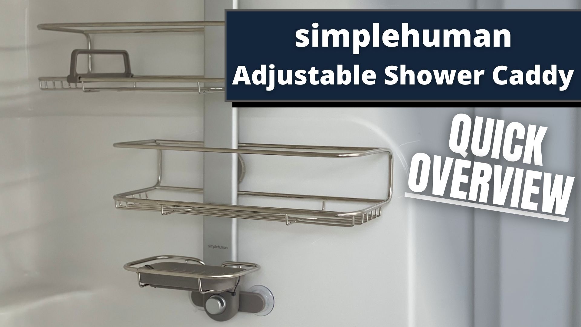 Watch simplehuman Shower Caddy Quick Look! on Amazon Live