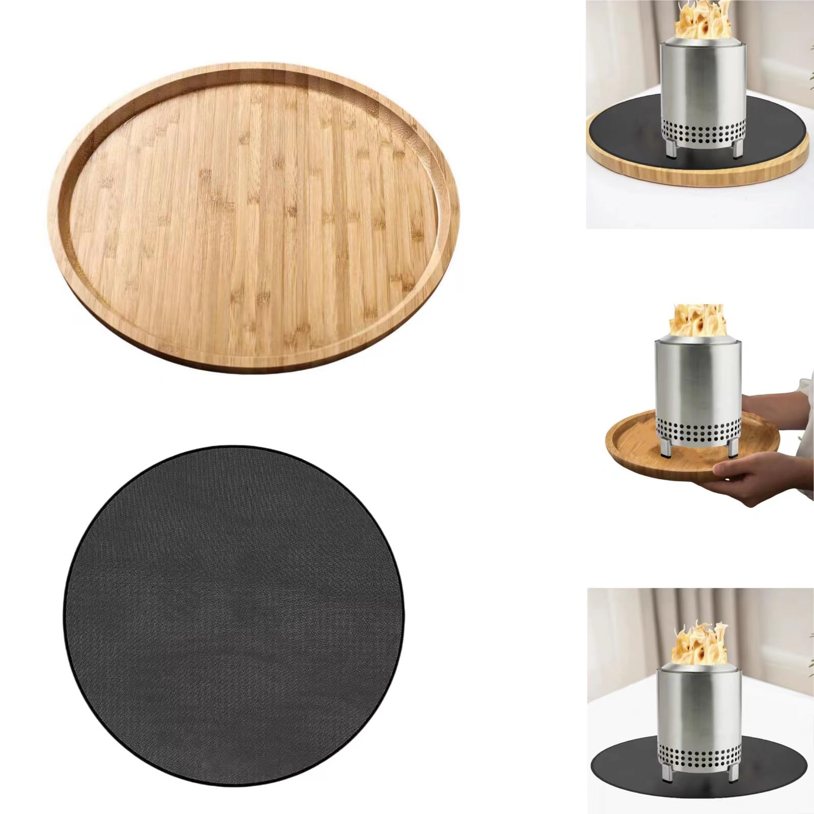 Amazon.com : Versatile Fire Pit Mat & Tray for Solo Stove Mesa XL ...