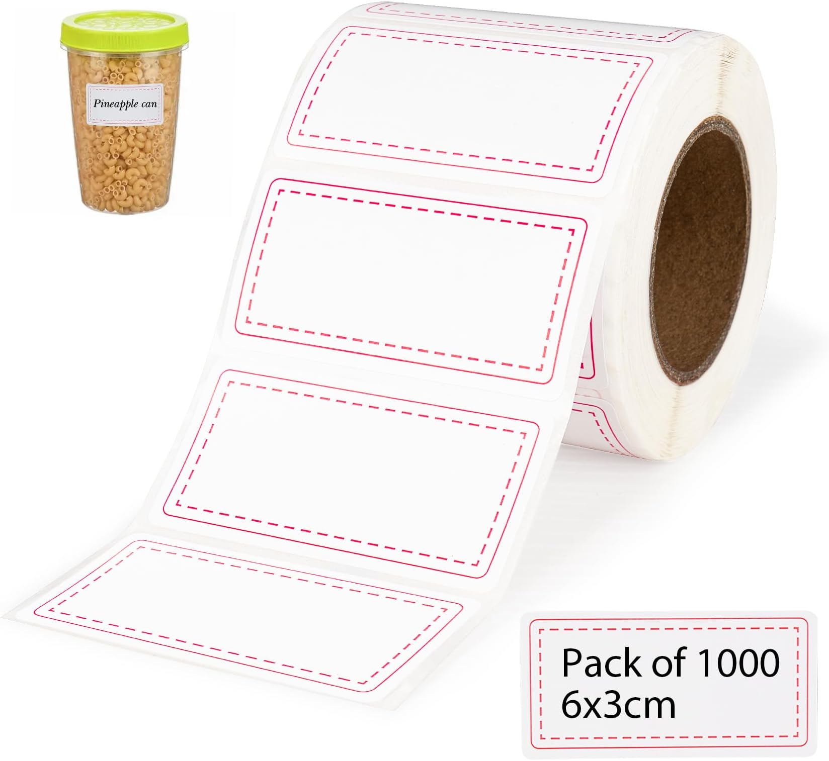 1000 Blank Removable Freezer Labels Water Oil Resistant with ...