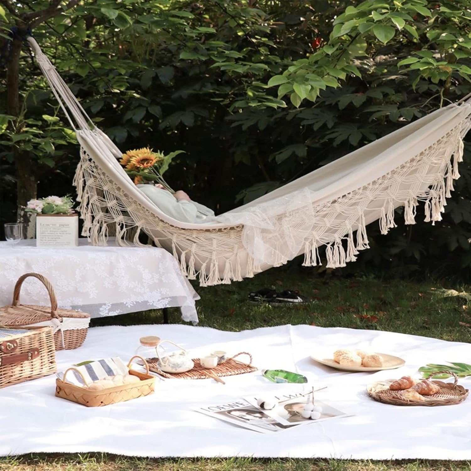 Swing Penguin Hamaca Gaeden, 126 x 59 pulgadas, hamacas ligeras para 2 ...