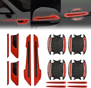 Amazon.com: 12-Piece Reflective Car Stickers Set - Rearview Mirror ...