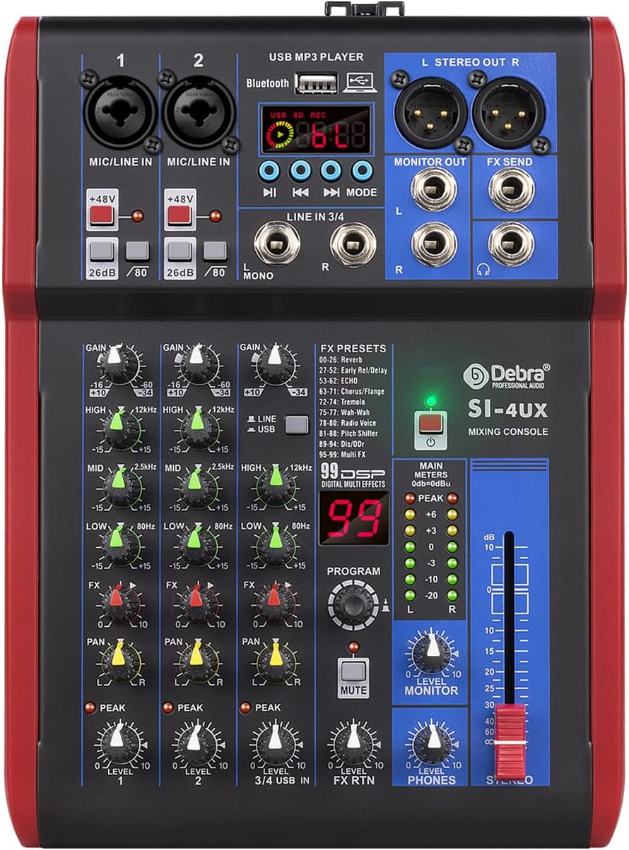 High sound quality! D Debra Audio Pro Portable Recording Mixer Audio ...