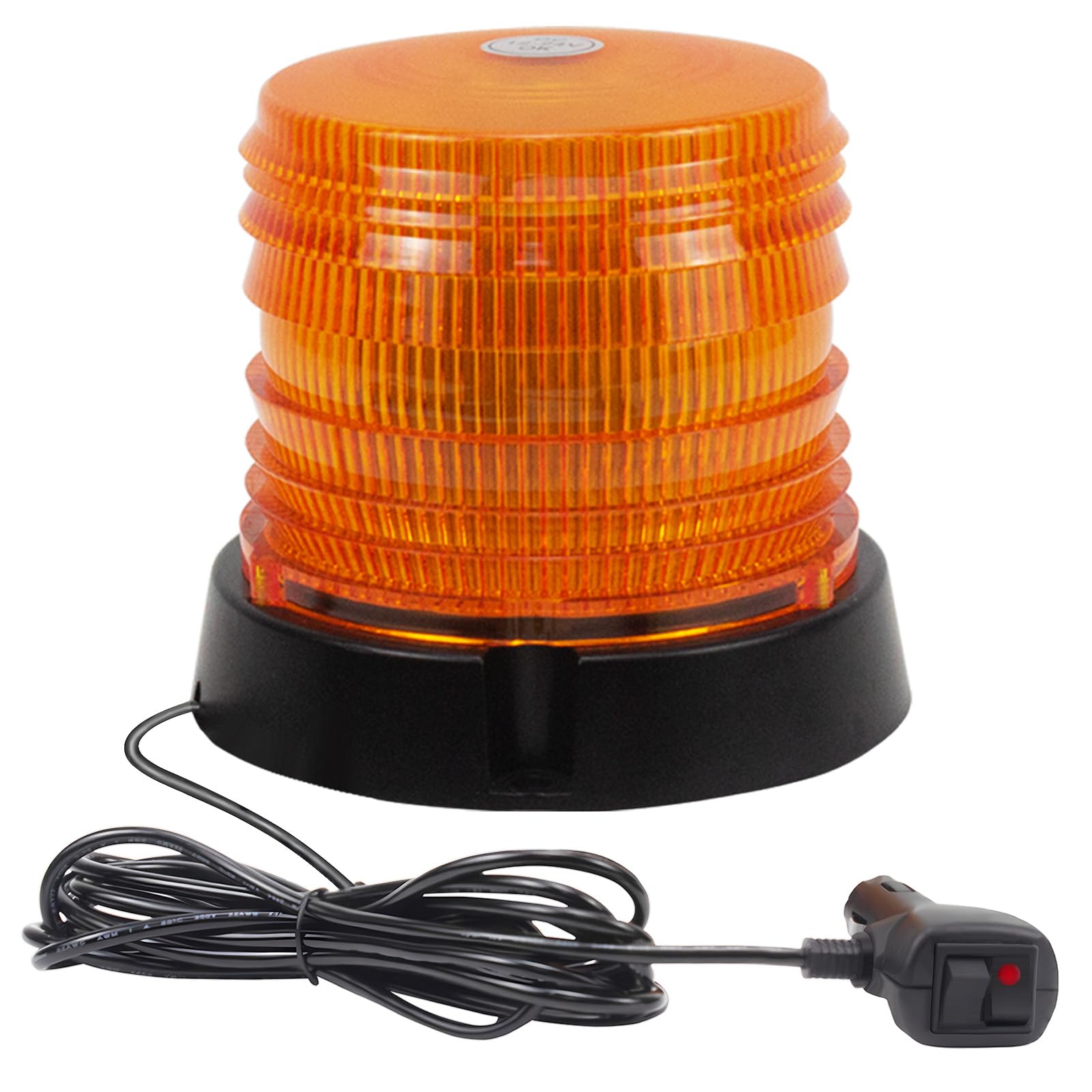 LED Warning Flash Beacon Lights, 60 LED Amber Warning Safety Flashing ...