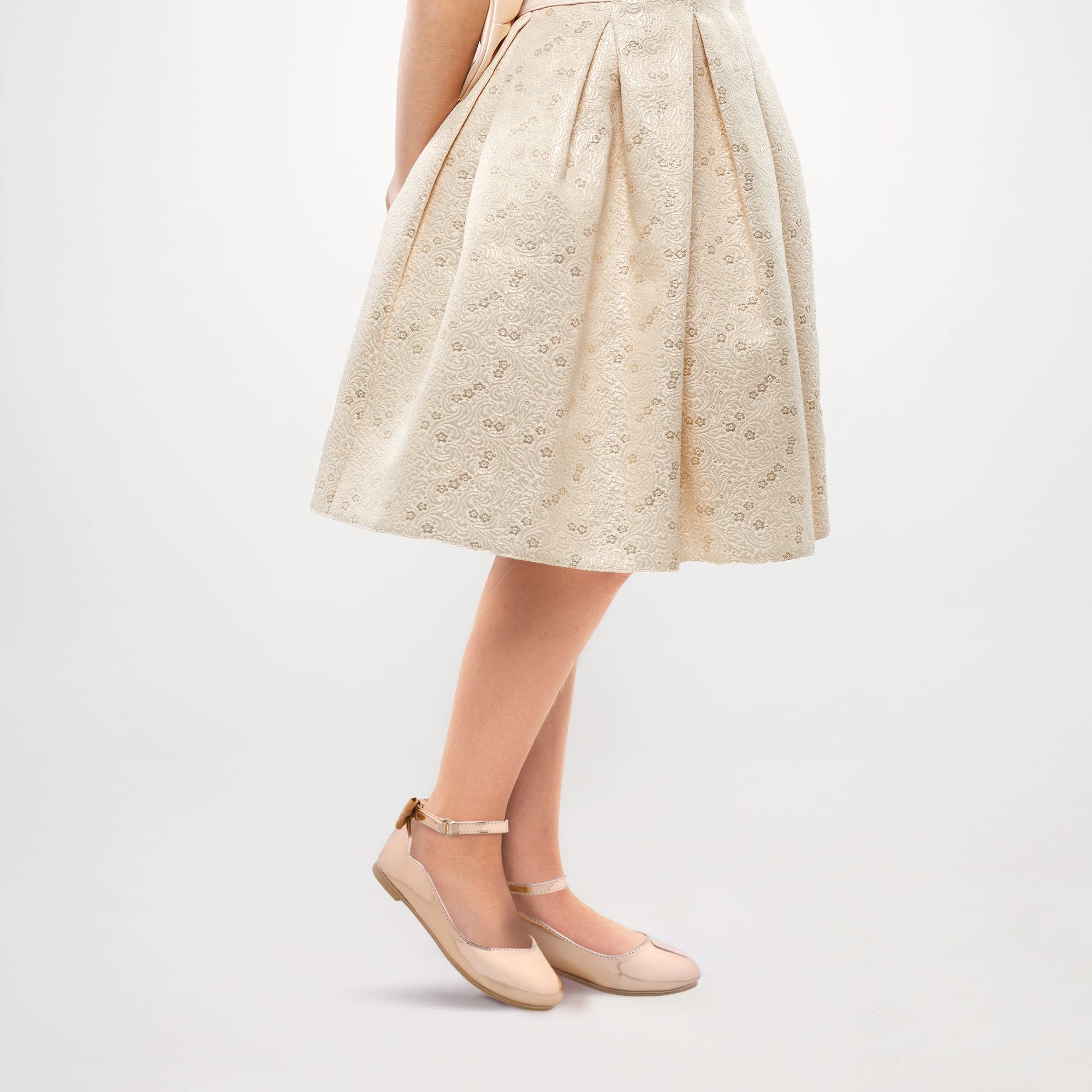 Snapklik.com : Bigwow Girls Gold Dress Shoes Mary Jane Princess Shoes ...