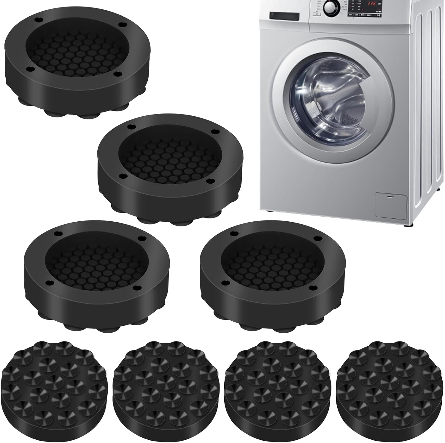 Amazon.com: 8pcs Anti Vibration Pads for Washing Machine with Suction ...
