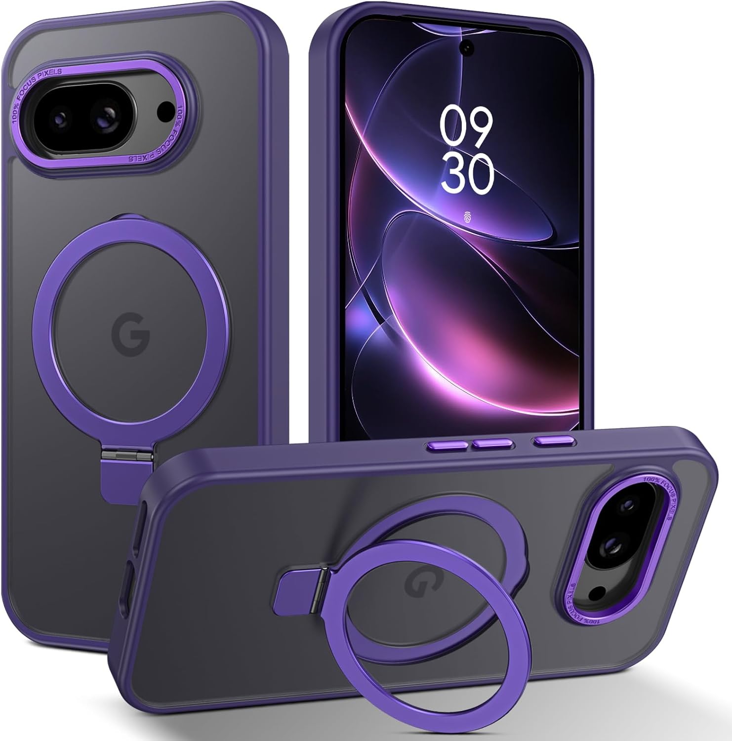 Amazon.com: DUEDUE for Google Pixel 9A Case Magnetic with Ring Stand ...