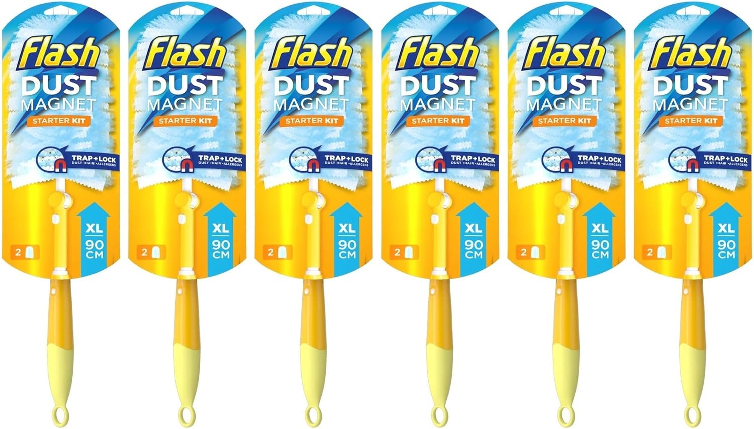 Flash Dust Magnet XL (Handle Extendable to 90cm), Duster Starter Kit ...