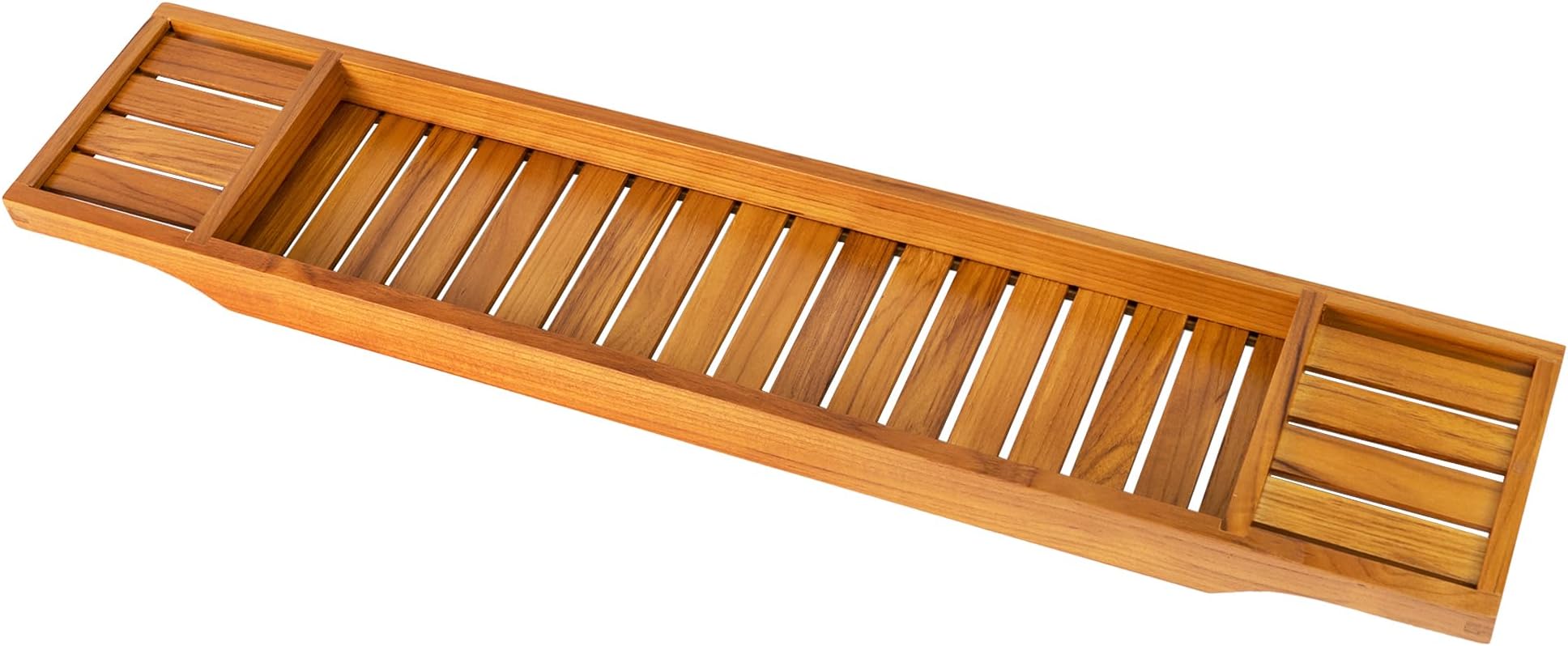 Amazon.com: DOZYANT Bamboo Bathtub Tray Caddy Wooden Bath Tray Table ...