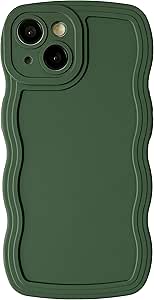 Amazon.com: Caseative for iPhone 11 Pro Max Case, Solid Color Curly Wave Frame Soft Compatible ...