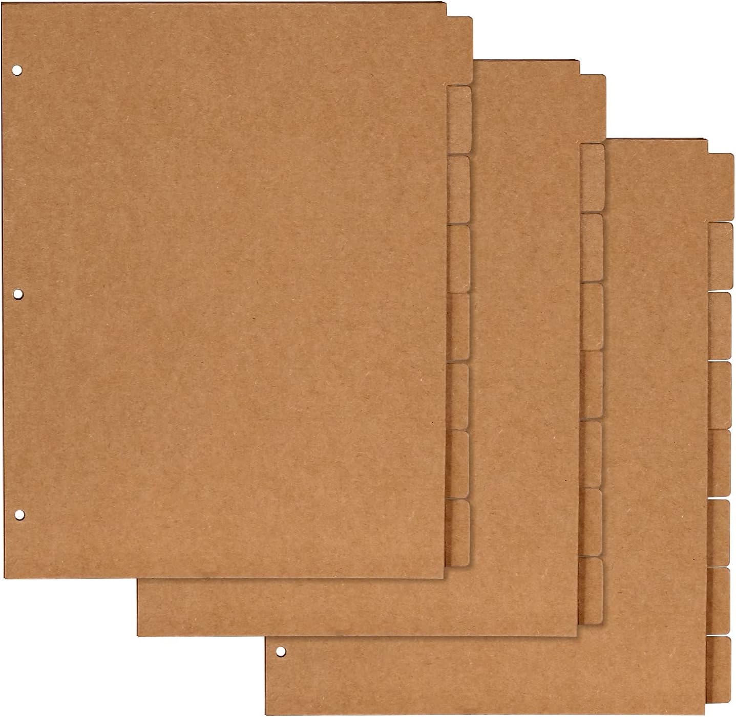 Amazon.com : 24 Sheets Letter Size Kraft Paper Dividers with 8-Tabs 3 ...