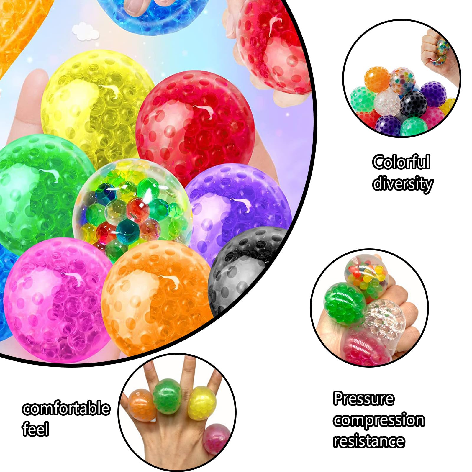 9 Pcs Squishy Fidget Toys, 1.371.37 inch Squishy Toys Squishies Fidget ...