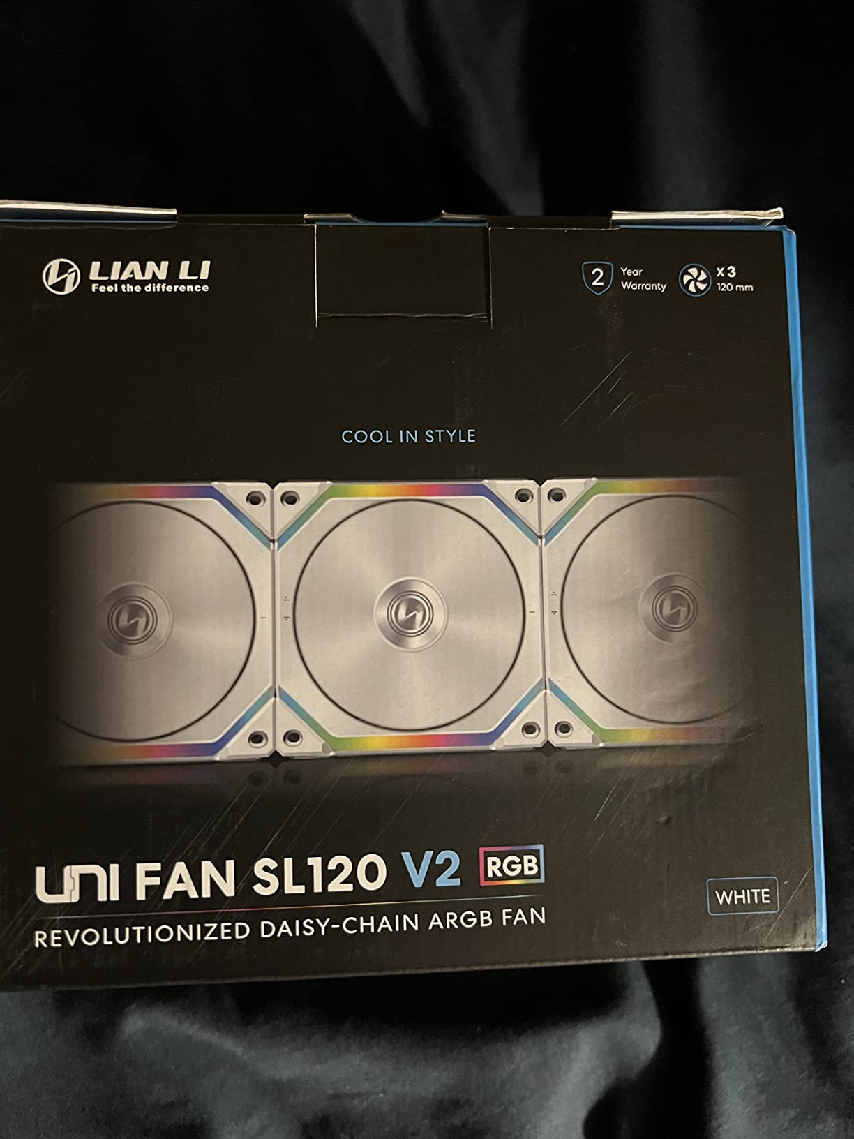 $14/mo - Finance Lian Li UNI Fan SL120 V2 RGB White Triple Pack with ...