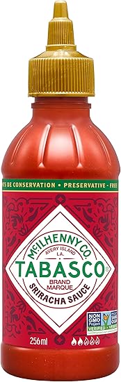 Tabasco Sriracha Hot Sauce, Spicy Savoury Sweet, Pepper Sauce Flavour ...