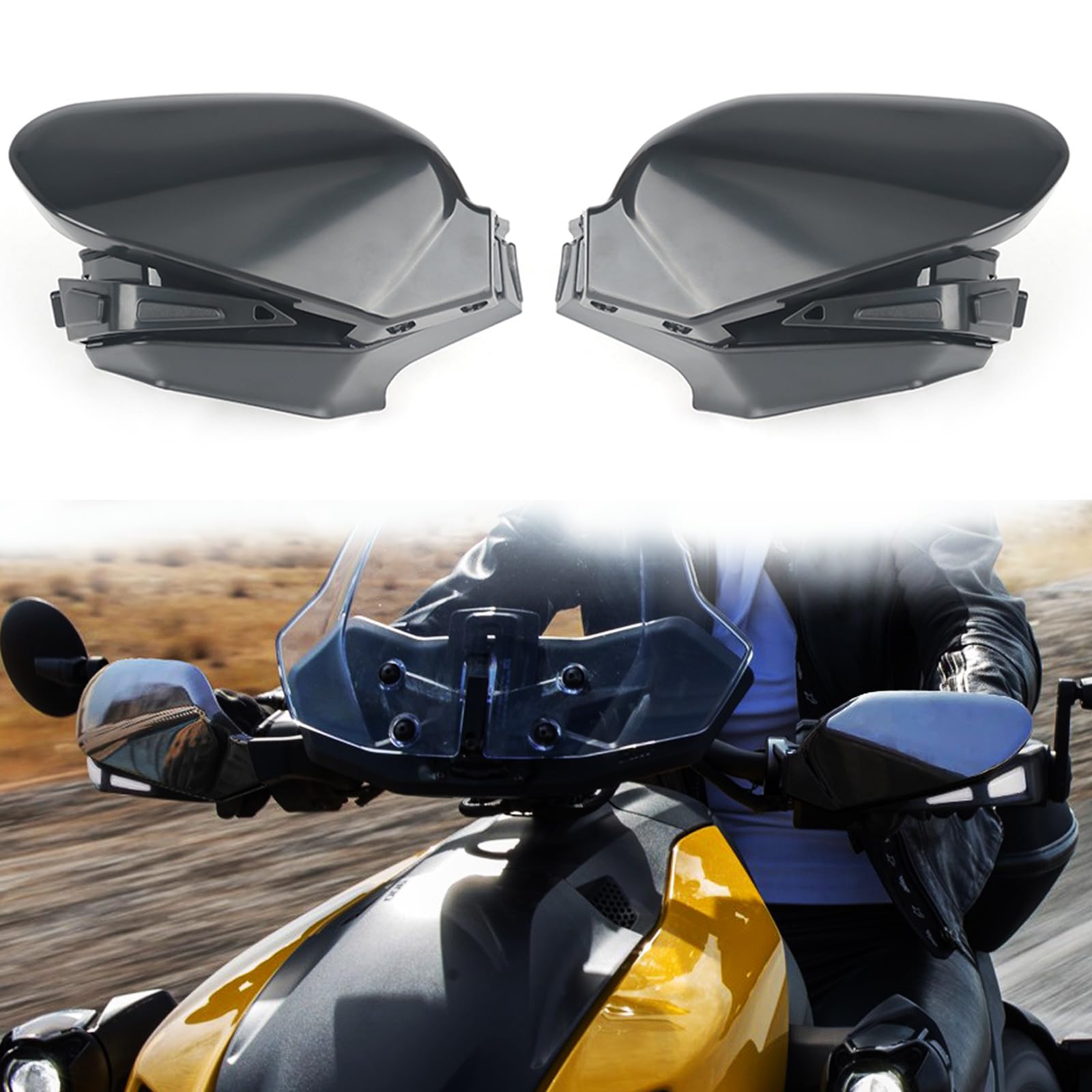 Amazon.com: RUNNING PANTHER Handguards Wind Deflectors for Can Am Ryker ...