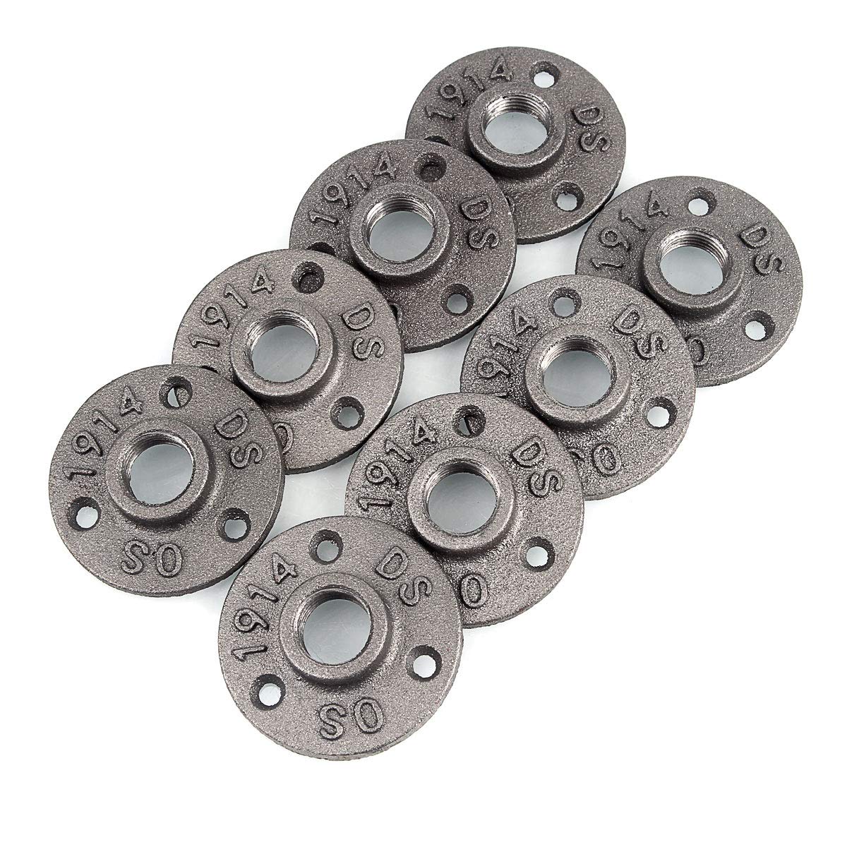 Snapklik.com : 1/2" 40 Pack Floor Flanges Threaded Decorative Plumbing ...