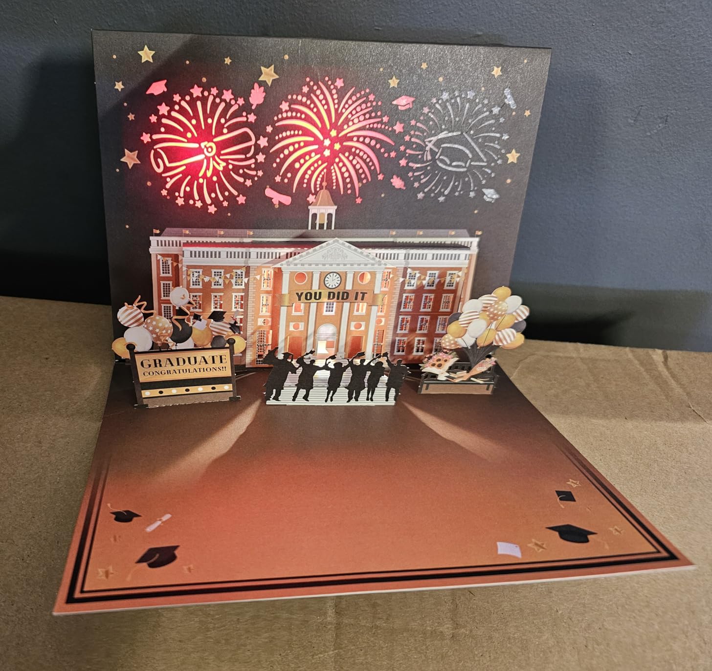 Amazon.com: Graduation Card, 3D Pop-up Music &Lights 2024 Graduation ...