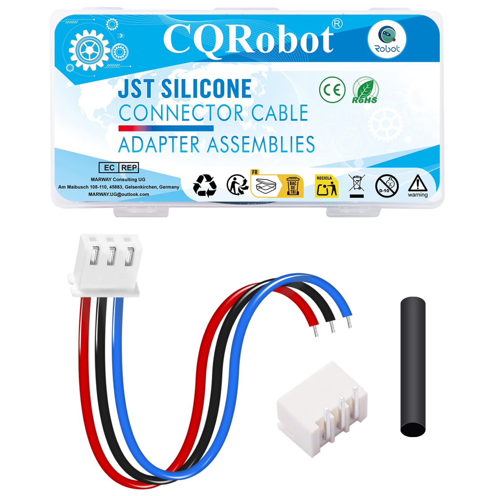 Snapklik.com : CQRobot JST 2.54mm XH SMD 3-pin 22AWG Electronic ...