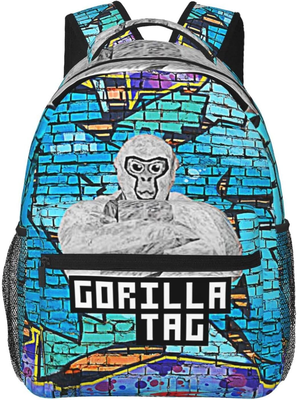 Amazon.com | FVGWTVS Boy 3D Printing Gorilla Backpack Cute Cartoon Daily Large Capacity Backpack ...